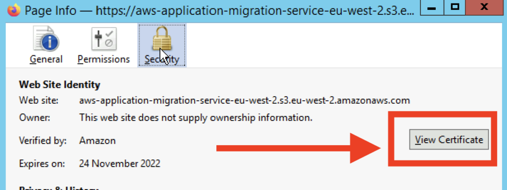 Ssl Certificate Verify Failed Error When Trying To Install Awsreplicationwindowsinstaller Exe