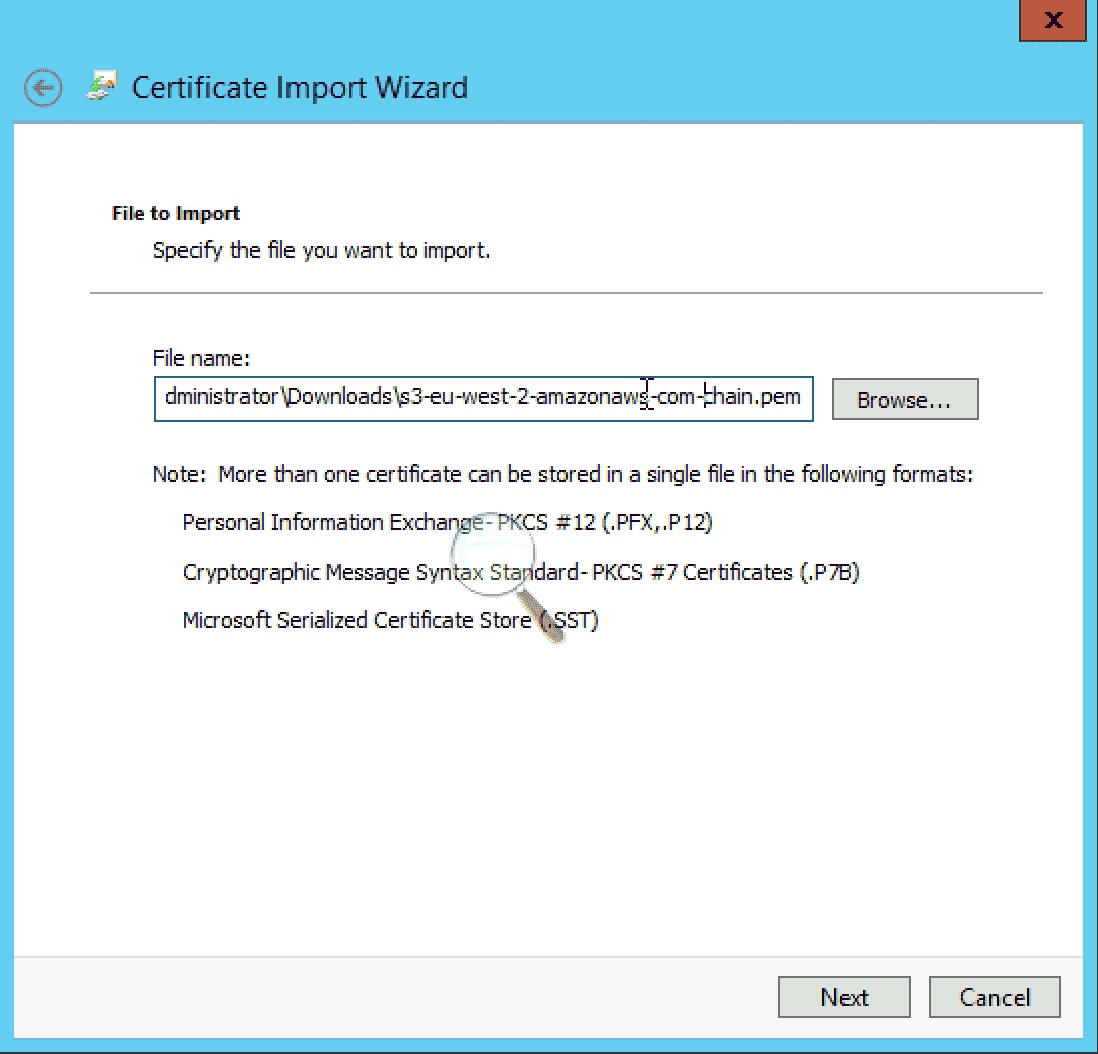 Ssl Certificate Verify Failed Error When Trying To Install Awsreplicationwindowsinstaller Exe